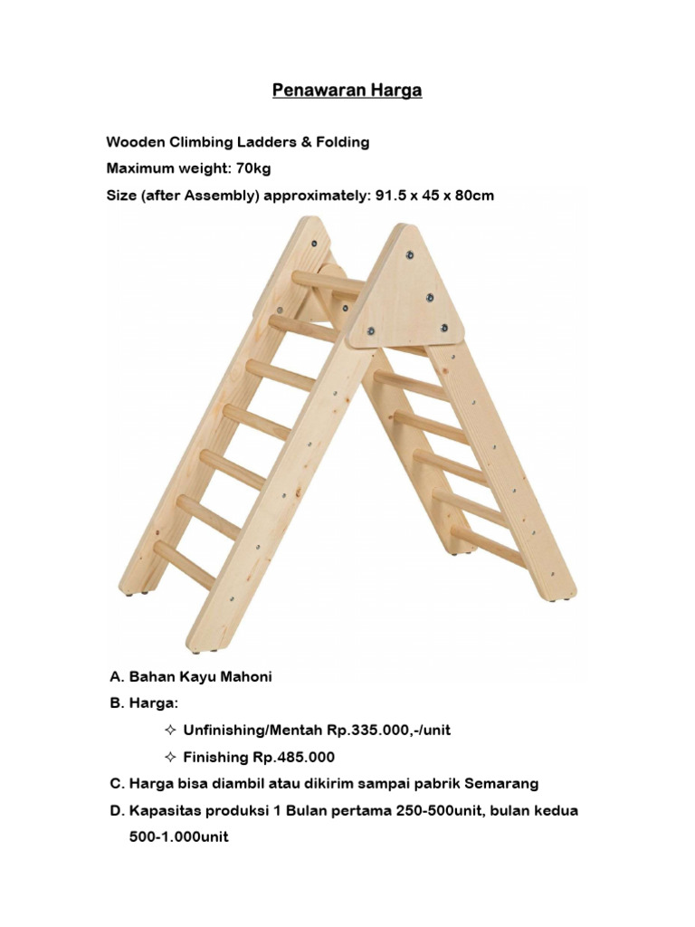 Penawaran Harga Climbing Ladders & Folding | PDF