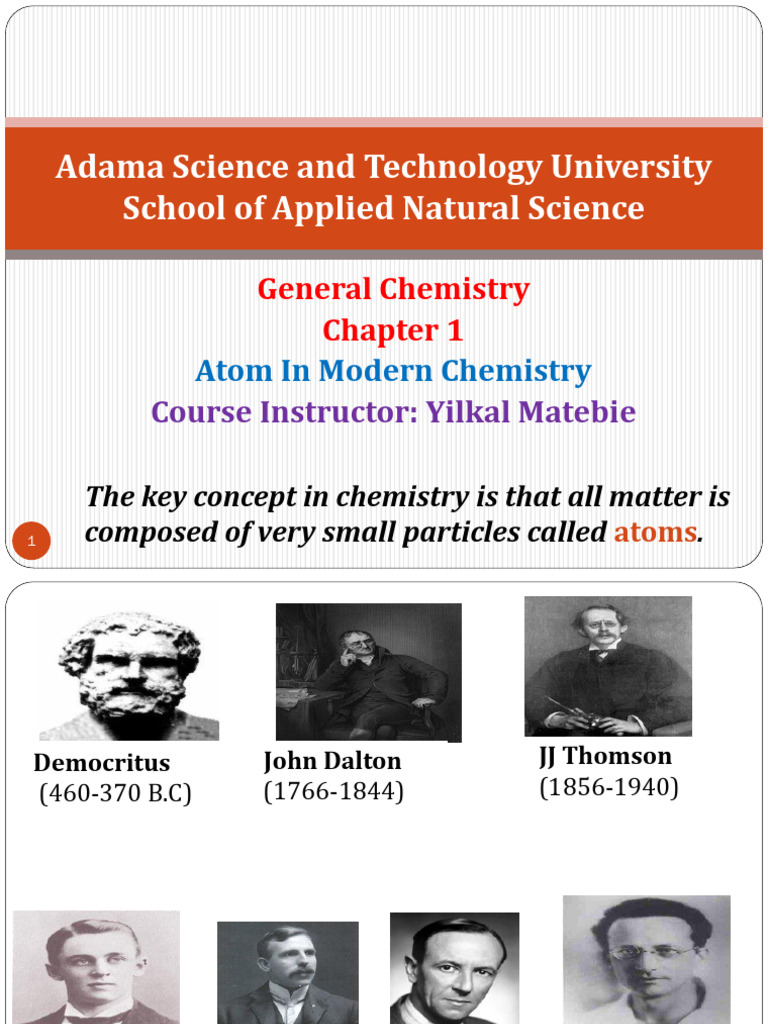 Modern Chemistry: Atomic Theory Overview | PDF | Ion | Isotope