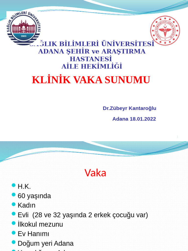 Klinik Vaka Sunumu | PDF