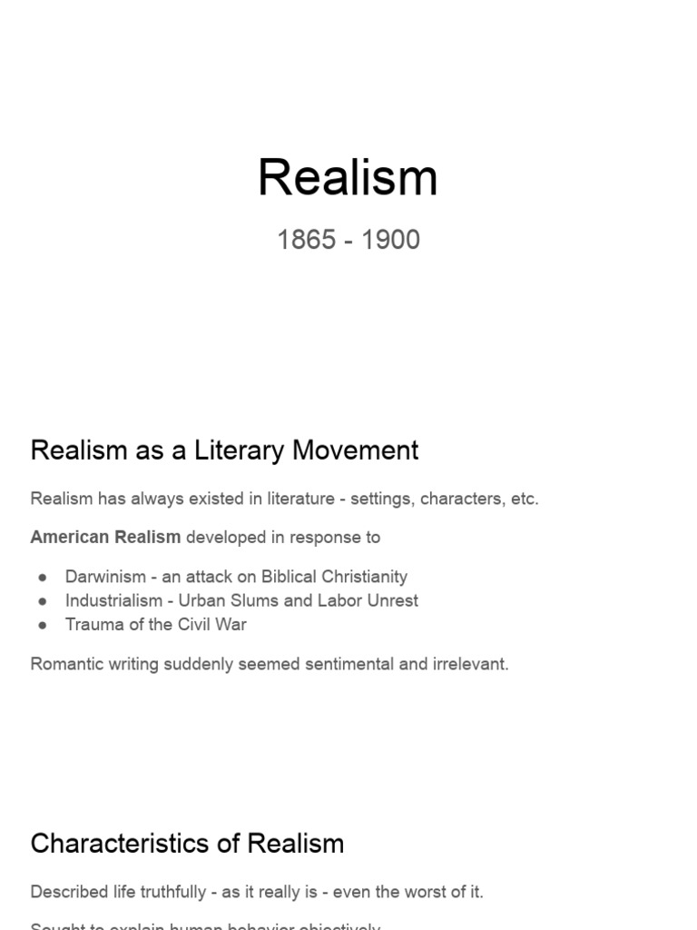 Realism +Mark+Twain+&+Huck+Finn | PDF