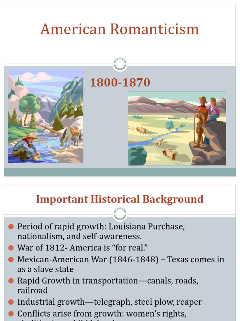 American Romanticism: Key Features & Writers | PDF | Romanticism | Reason