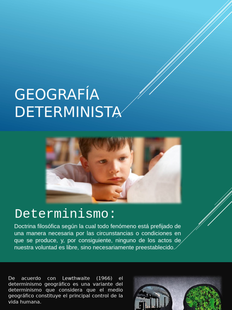 Geografía Determinista y Posibilista | PDF