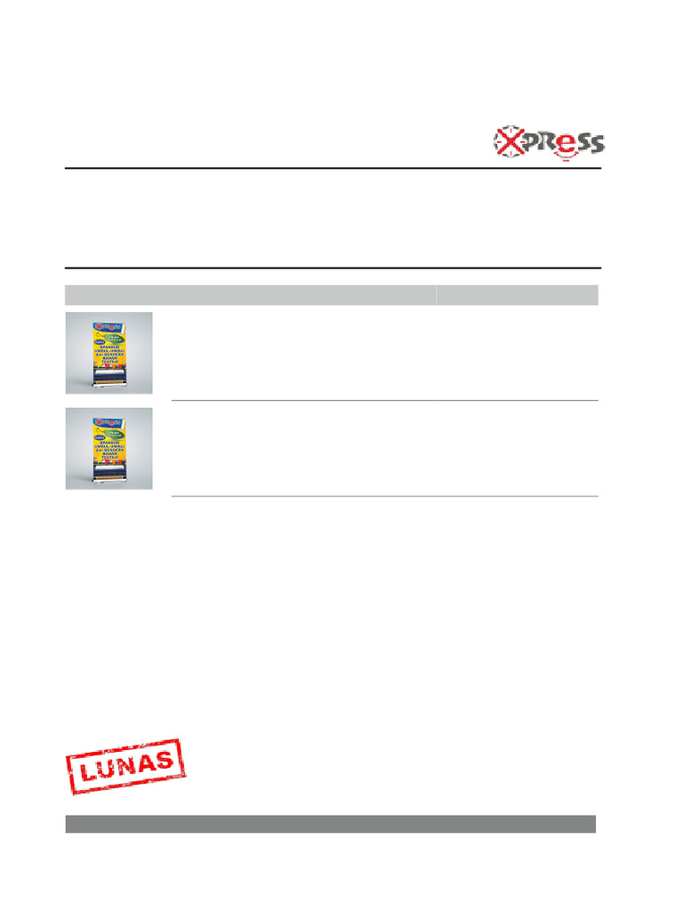 Invoice Pembelian Roll Up Banner | PDF