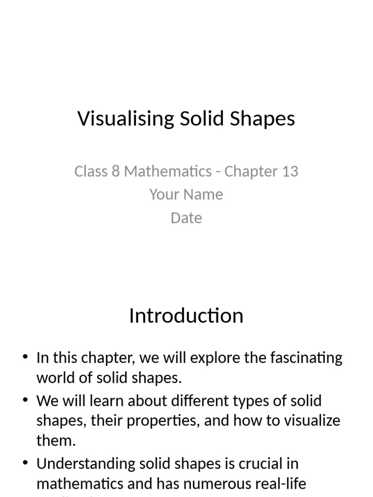 Visualising Solid Shapes With Irregular Polyhedrons | PDF | Shape ...