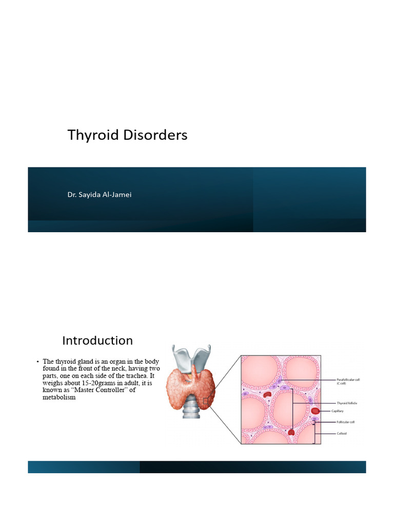 Thyroid disorders | PDF | Hypothyroidism | Hyperthyroidism