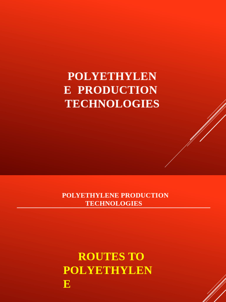 PL5204 Polyethylene - Production - Technologies New | PDF ...