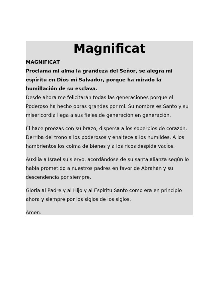 Magnificat | PDF
