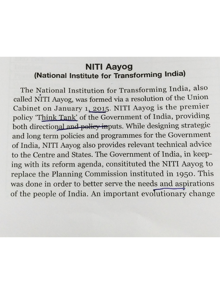 Niti Aayog | PDF