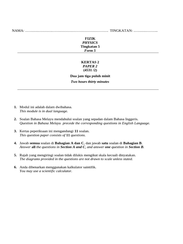 TP2627_-_SET_PENTAKSIRAN_PERTENGAHAN_TAHUN_KERTAS_1_DAN_2_FIZIK_TINGKATAN_5_SESI_2024-20255 | PDF