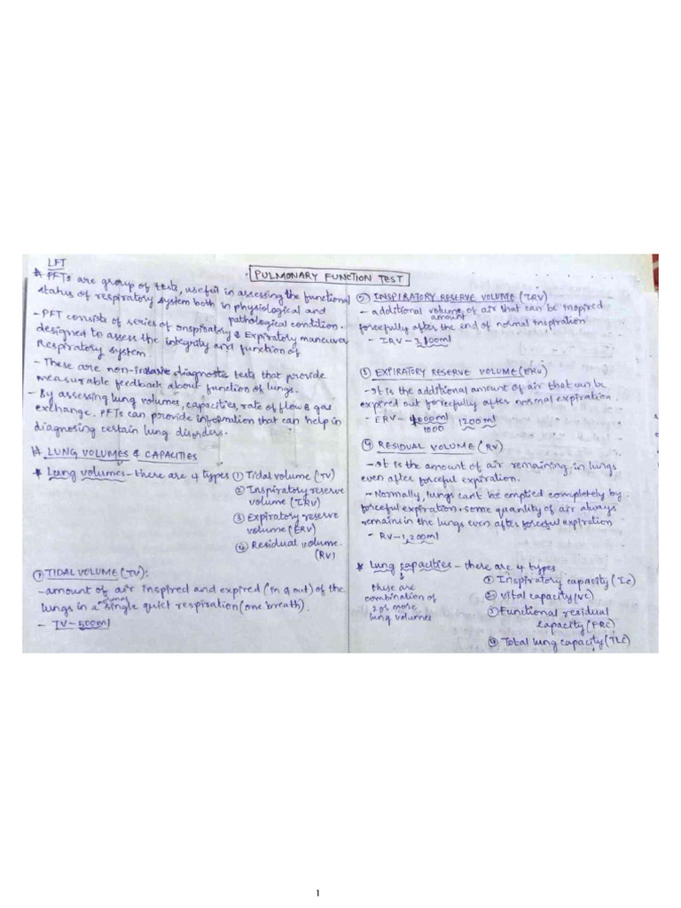 PFT, Abg Analysis | PDF