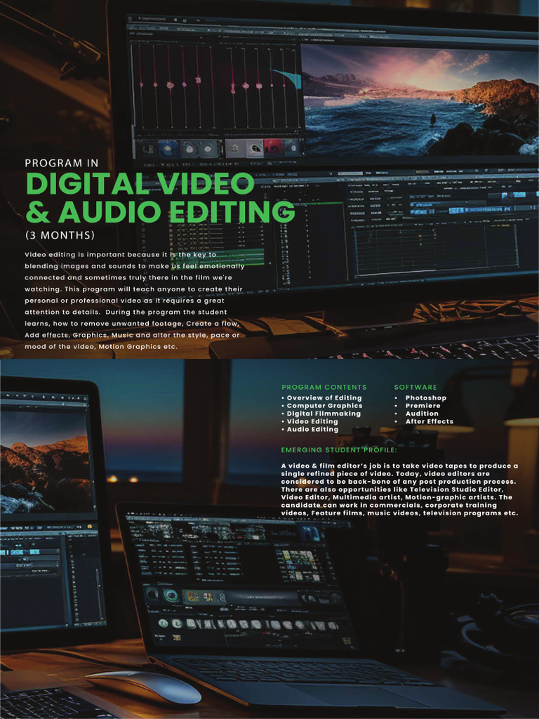 Digital Video & Adudio Editing (3 Months) | PDF