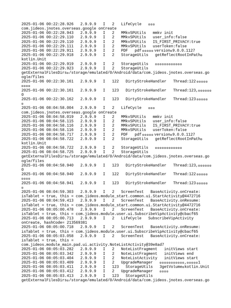 2025-01-06_log | PDF | Software | Computing