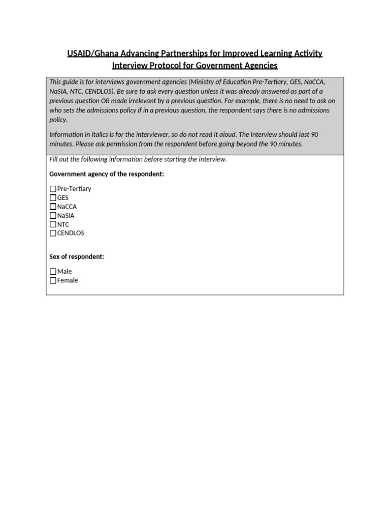 PEA and GA Instrument Government | PDF | Teachers | Policy