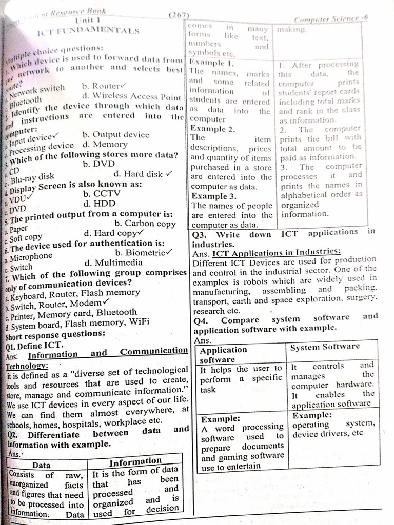 Class 6th Computer Notes | PDF