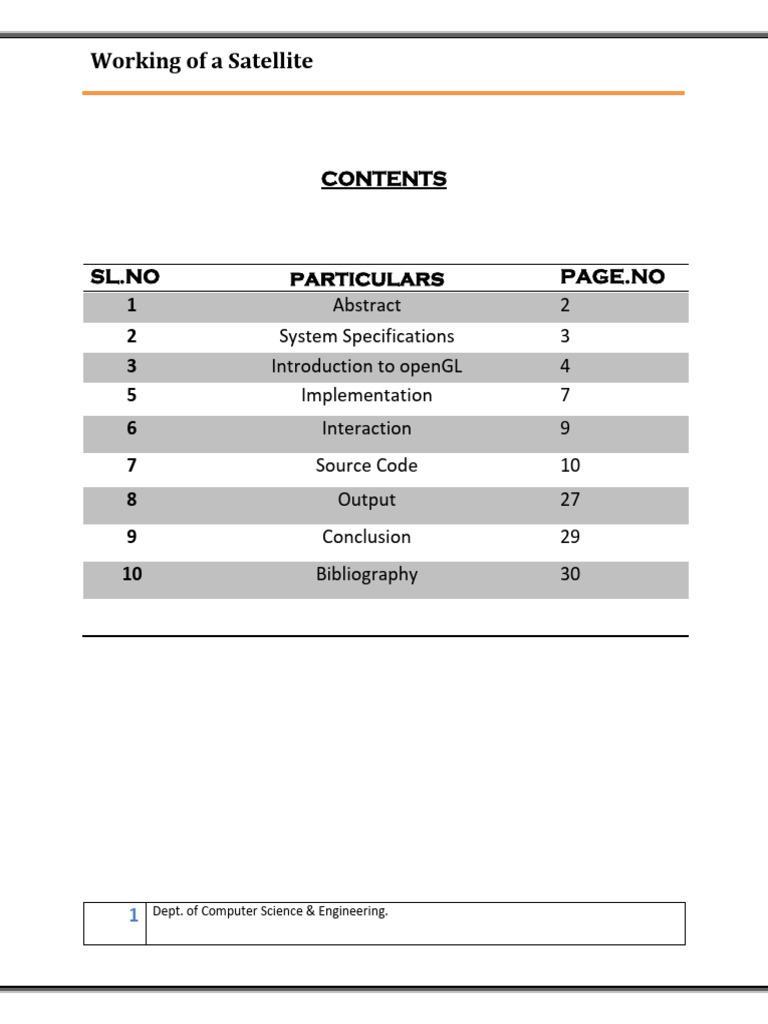 Working of a Satellite CG Project Using OpenGL Report | PDF | Shader ...