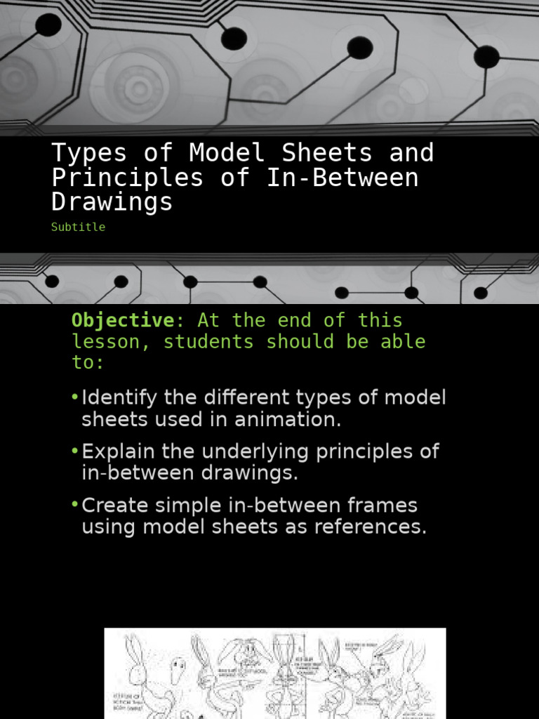 Types of Model Sheets and Principles of in Between | PDF