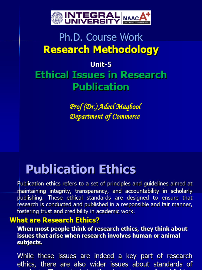 Research Publication Ethics Guide | PDF | Plagiarism | Intellectual Property