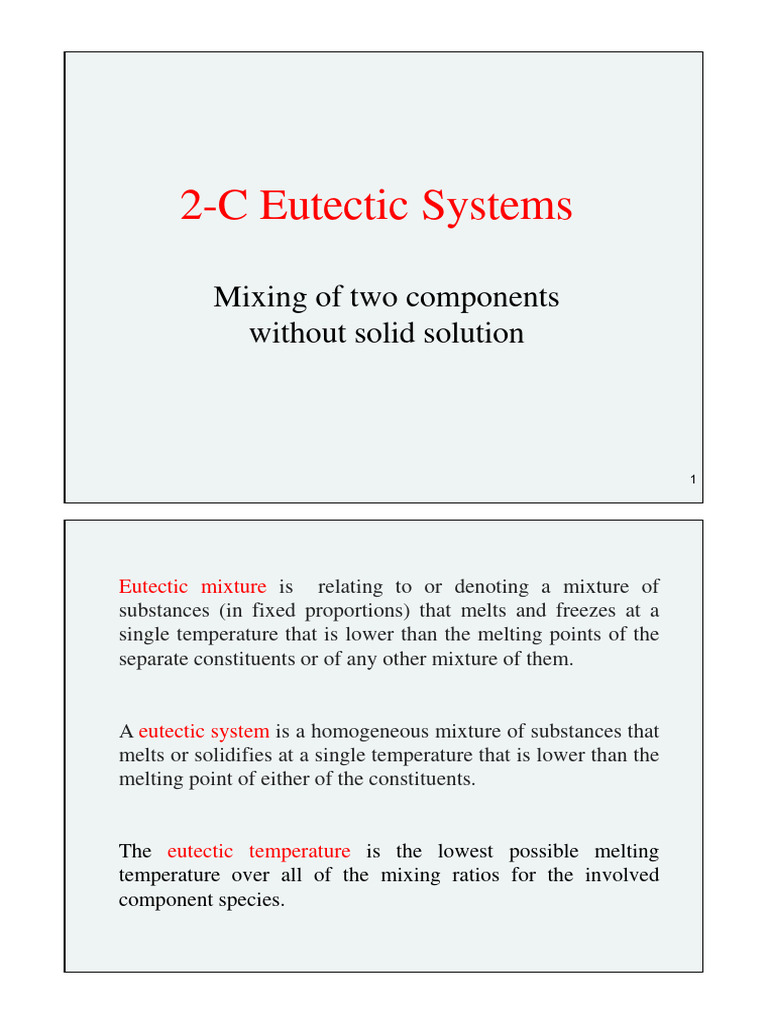 Binary System-Eutectic L8 | PDF | Magma | Continuum Mechanics