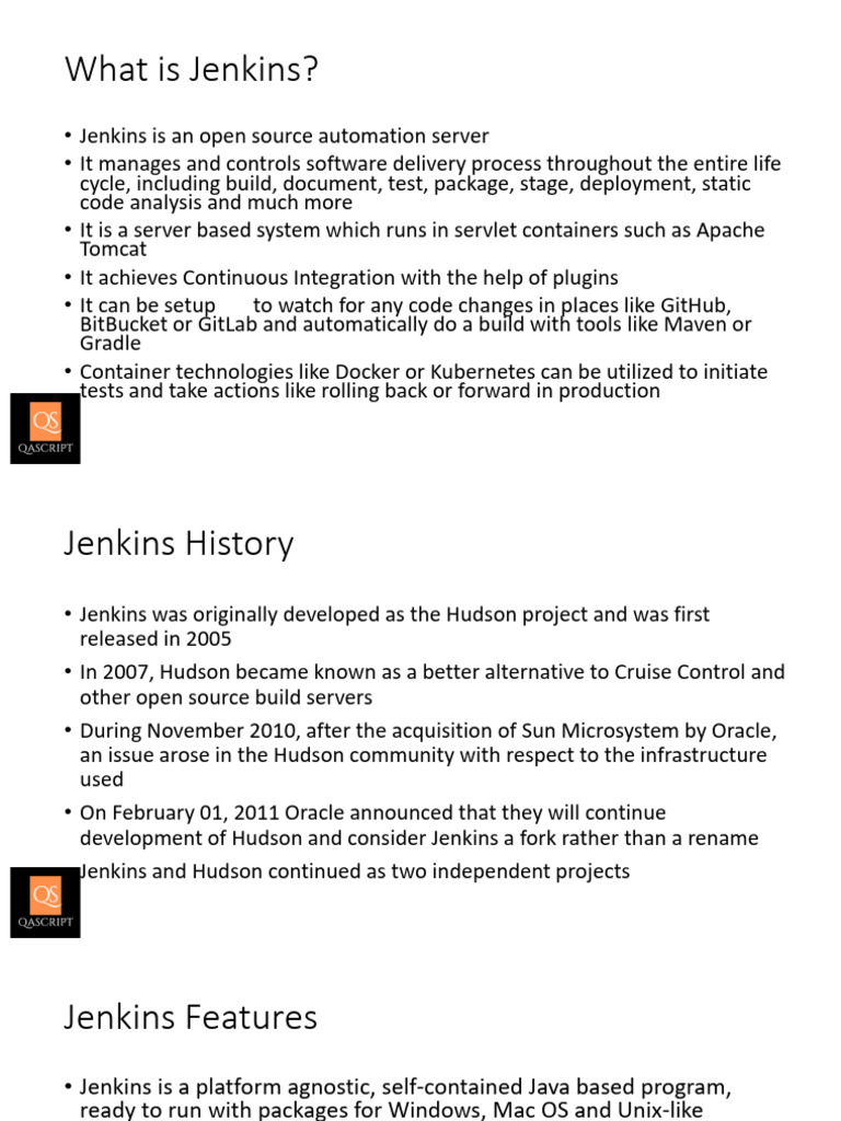 Overview of Jenkins Automation Server | PDF