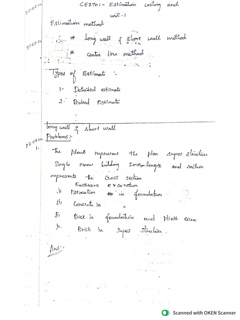 Estimation Unit 1,2 | PDF