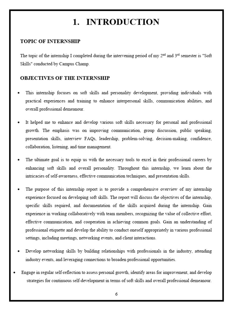 SummerInternship - I 6 - 11 | PDF | Communication | Leadership