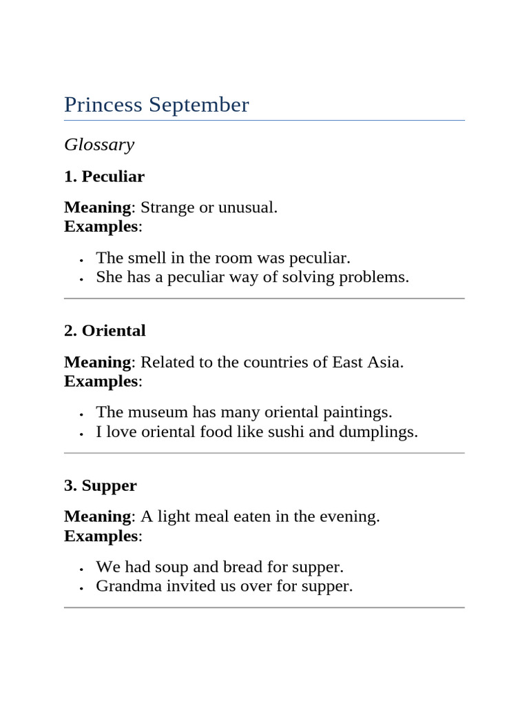 Princess September | PDF | Trapping