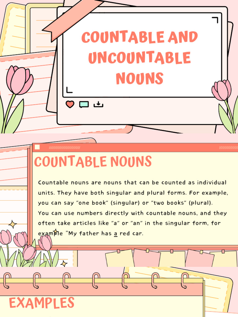 Countable and Uncountable Nouns | PDF | Grammatical Number | Noun