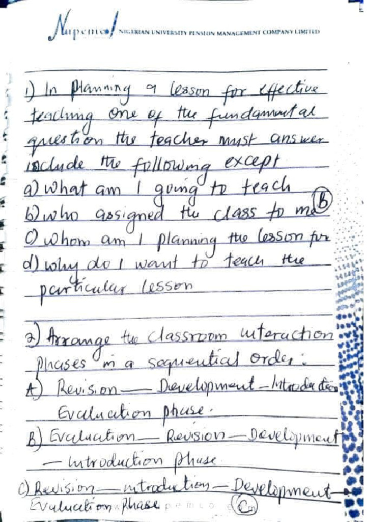 Edu 223 Revision Questions | PDF