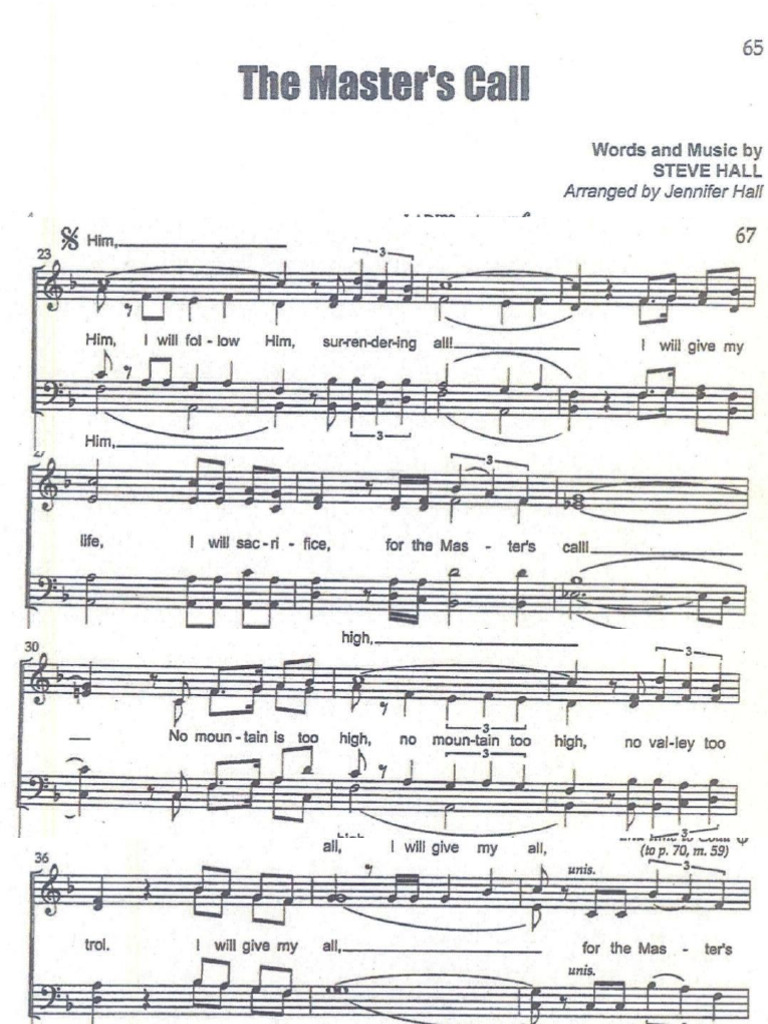 The Masters Call | PDF