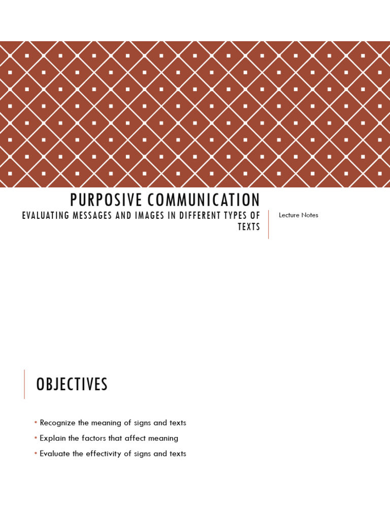 Evaluating Messages and Images of Different Types of Texts | PDF | Communication | Linguistics