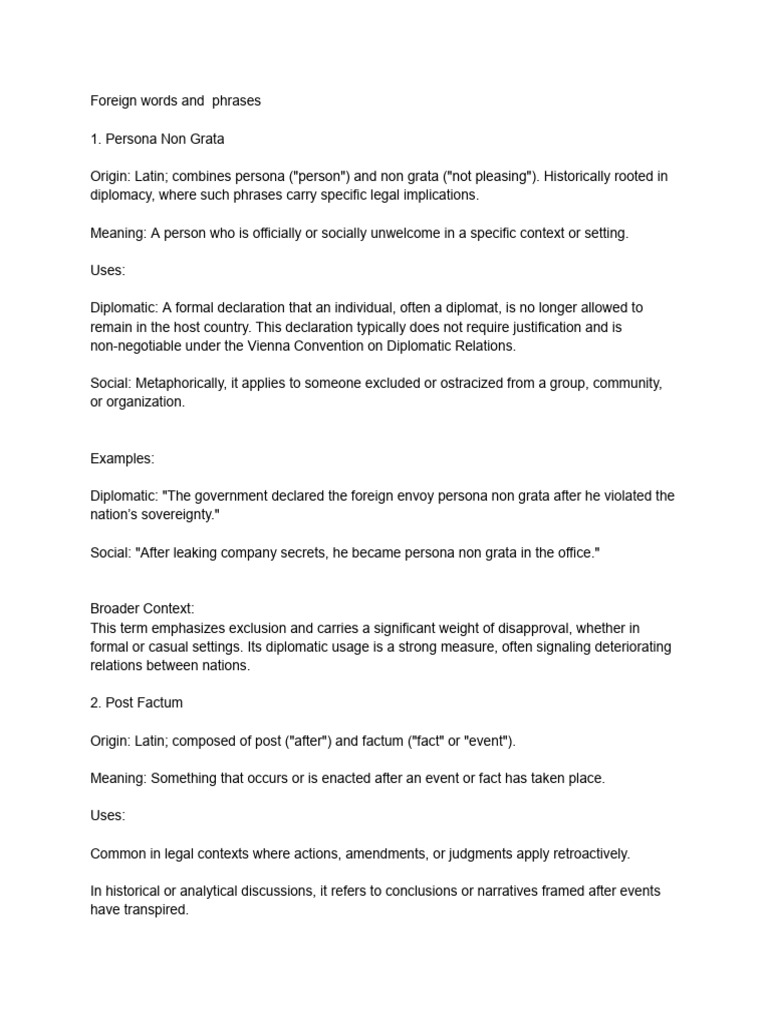 foreign words and phrases | PDF