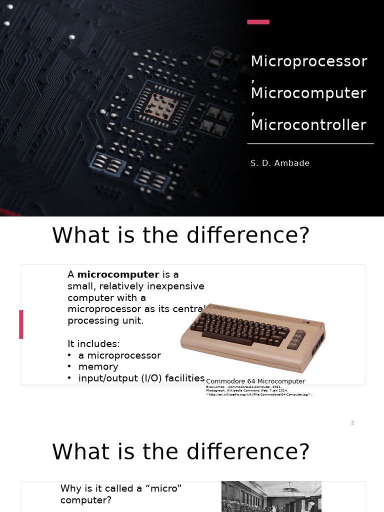 Basics of Microcomputer | PDF | Microcontroller | Central Processing Unit