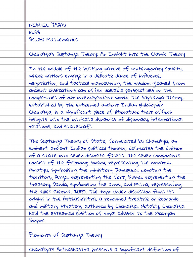 Saptang Theory | PDF