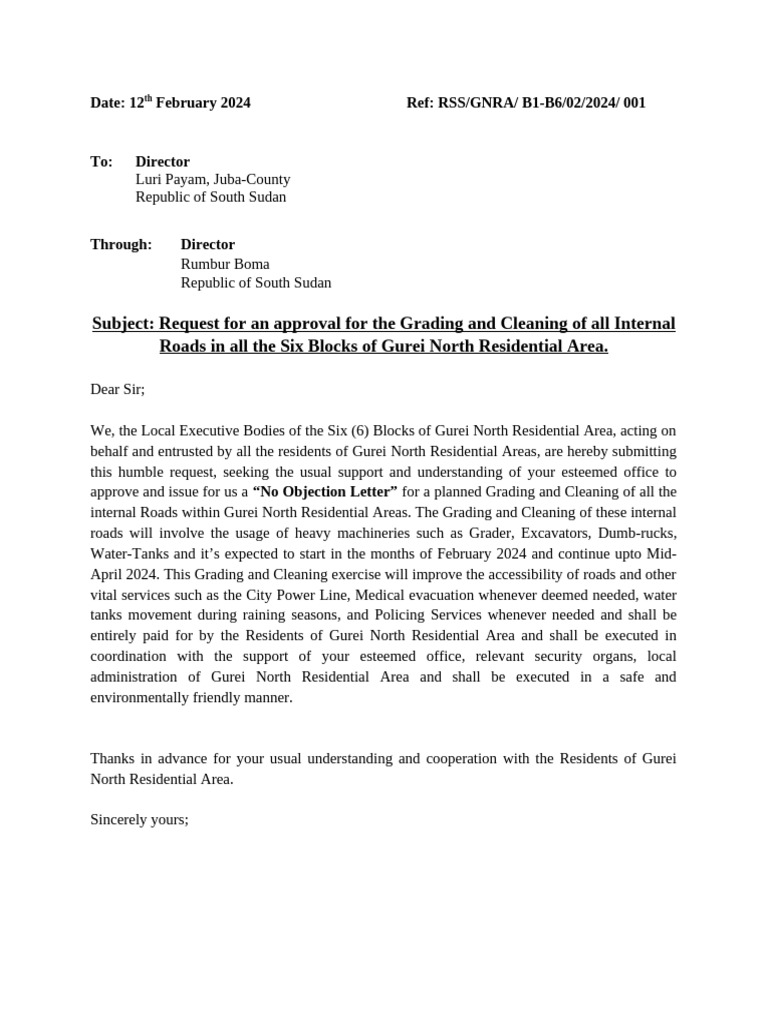 Reguest For Cleaning of Internal Roads Within GNRA. | PDF