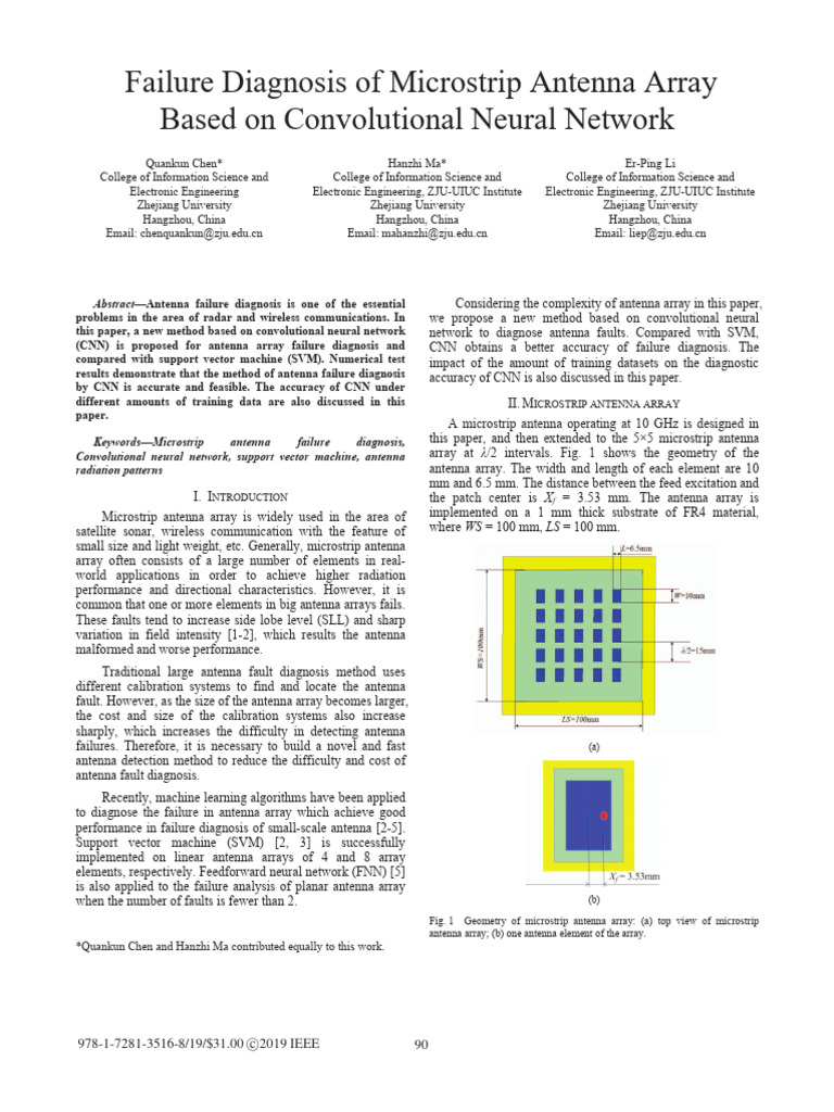2.failure Diagnosis of Microstrip Antenna Array Based On Convolutional ...