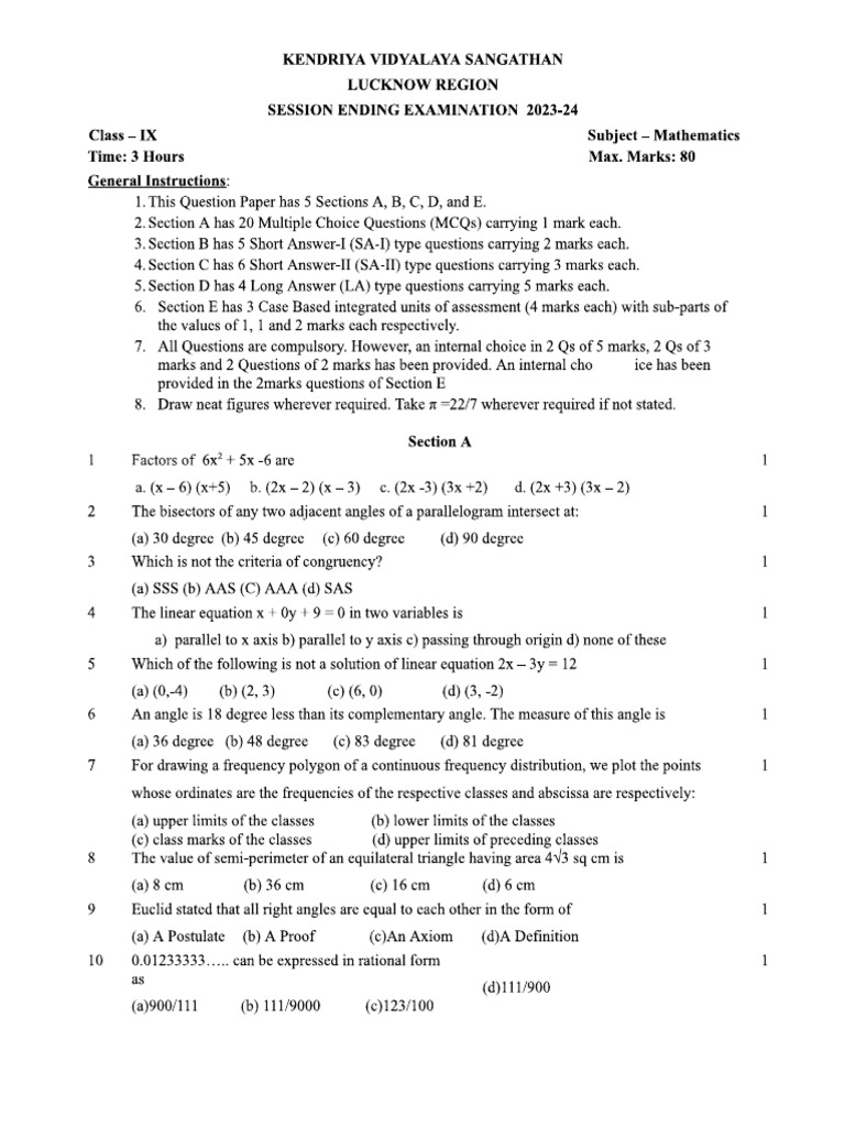 Maths 1 | PDF