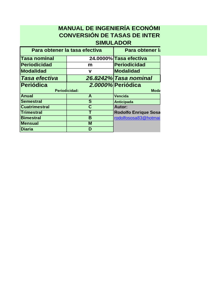 Simulador de Tasas | PDF