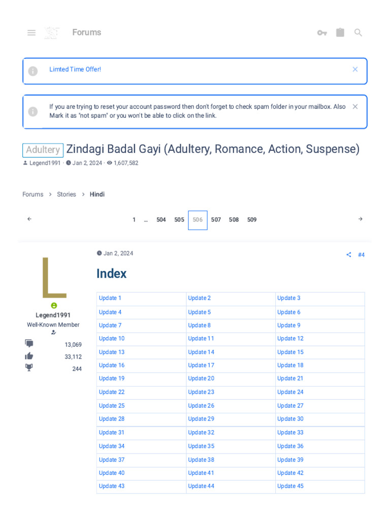 Adultery - Zindagi Badal Gayi (Adultery, Romance, Action, Suspen | PDF