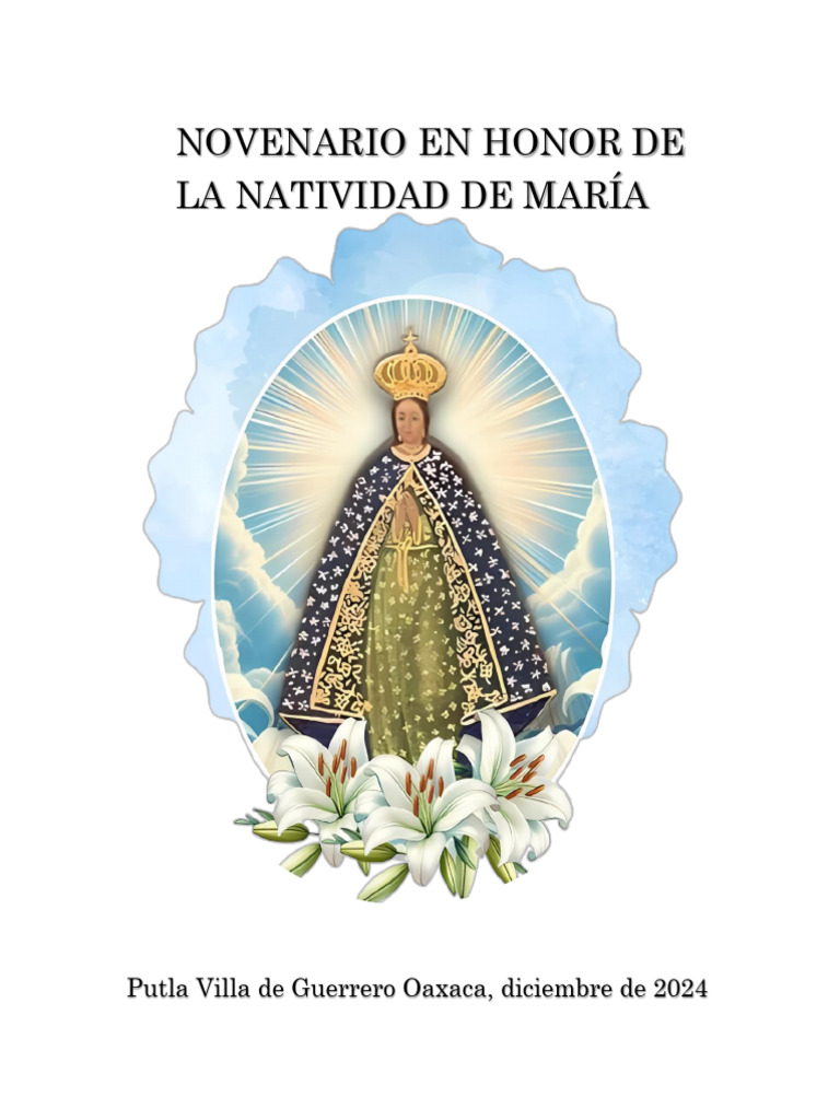 Novena a la Natividad de María | PDF | María, madre de Jesús | Oración