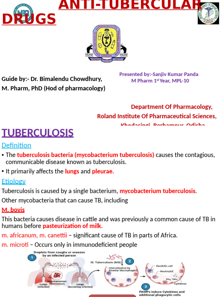 Overview of Antitubercular Drugs | PDF | Tuberculosis | Diseases And Disorders