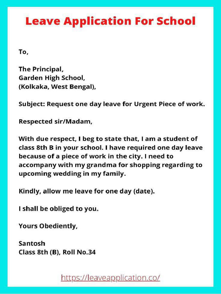 Leave Application | PDF