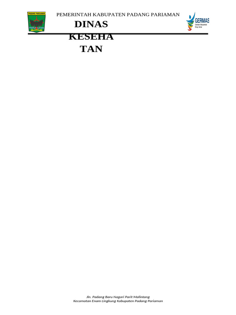 Kop Surat Dinkes-1 | PDF