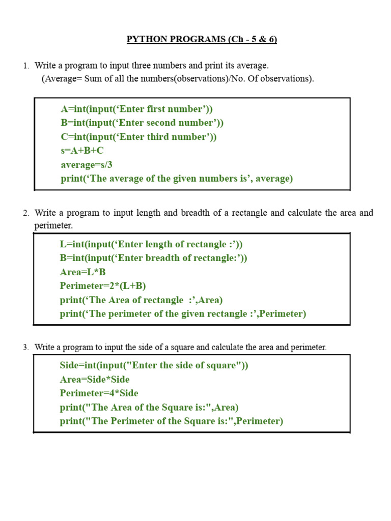 Class VII Study Material (Ch-4,5,6) | PDF | Area | Geometry