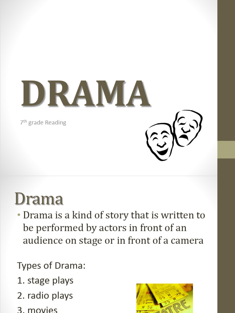 Drama Basics for 7th Graders | PDF