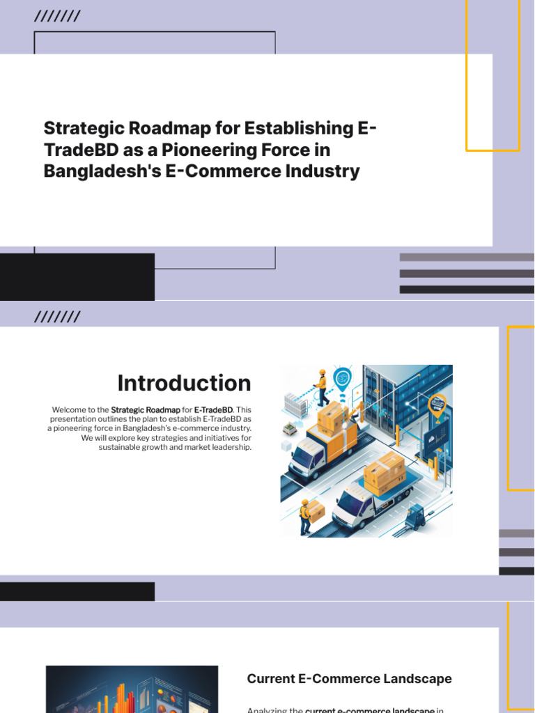 Slidesgo Strategic Roadmap For Establishing e Tradebd As A Pioneering ...