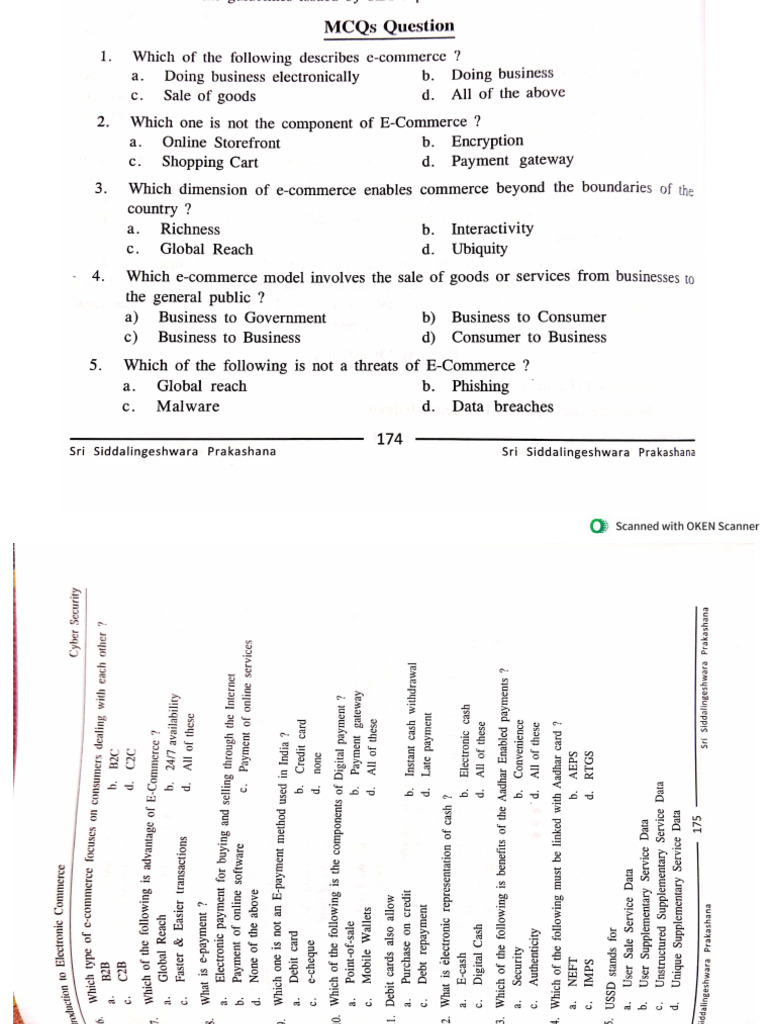 Unit-4 CS MCQ | PDF