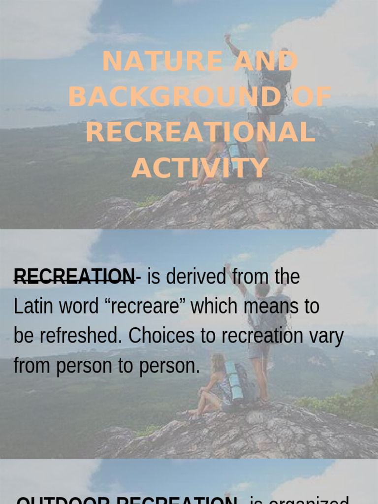 PE 4 Recreational Activity | PDF