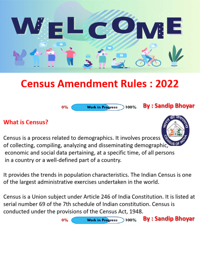 Census Amendment Rules 2022 | PDF | Census