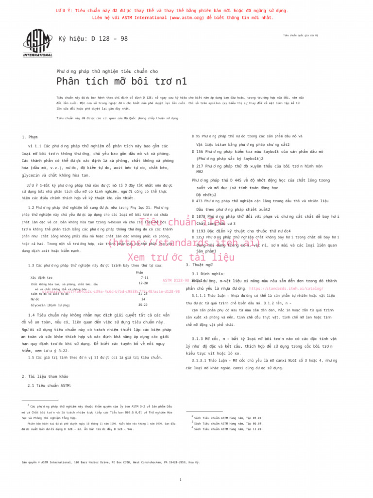 ASTM-D128-98 | PDF